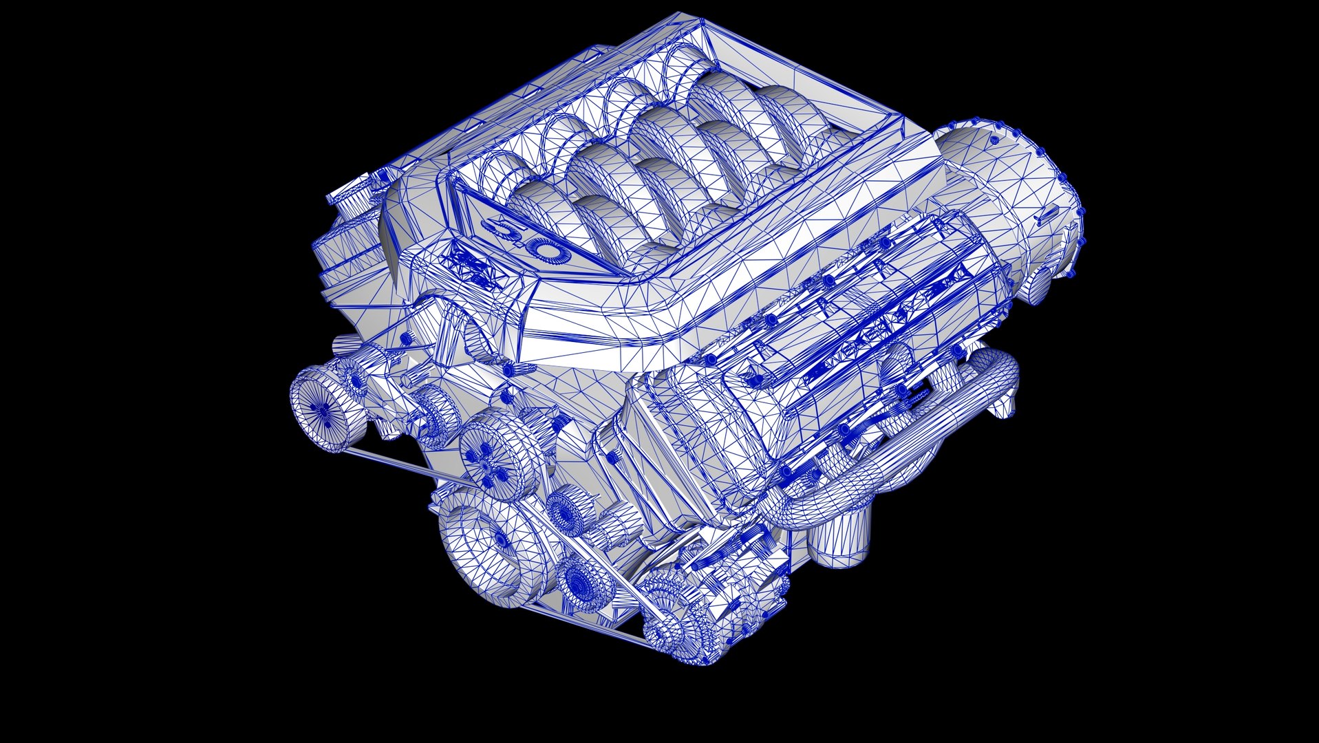 3D Ford Coyote Supercharged V8 Model - TurboSquid 2307156