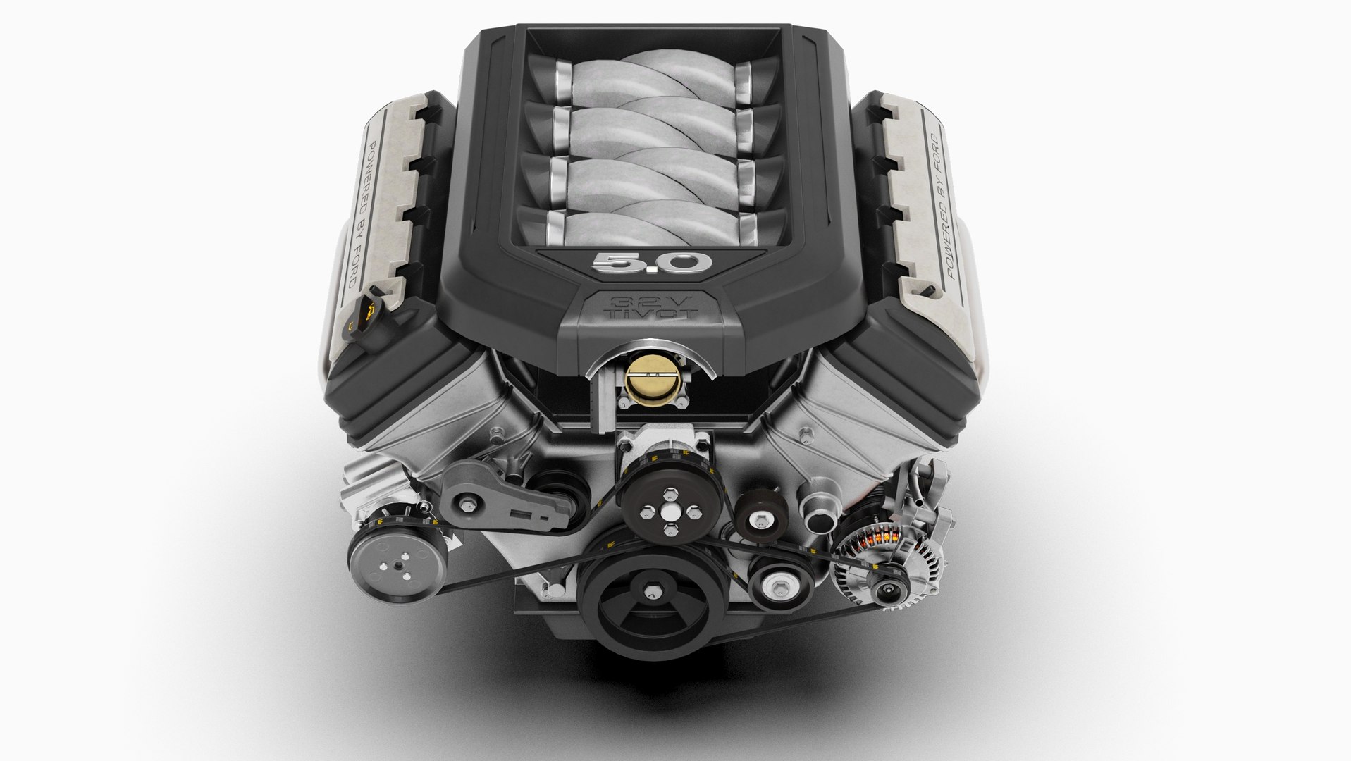 3D Ford Coyote Supercharged V8 Model - TurboSquid 2307156