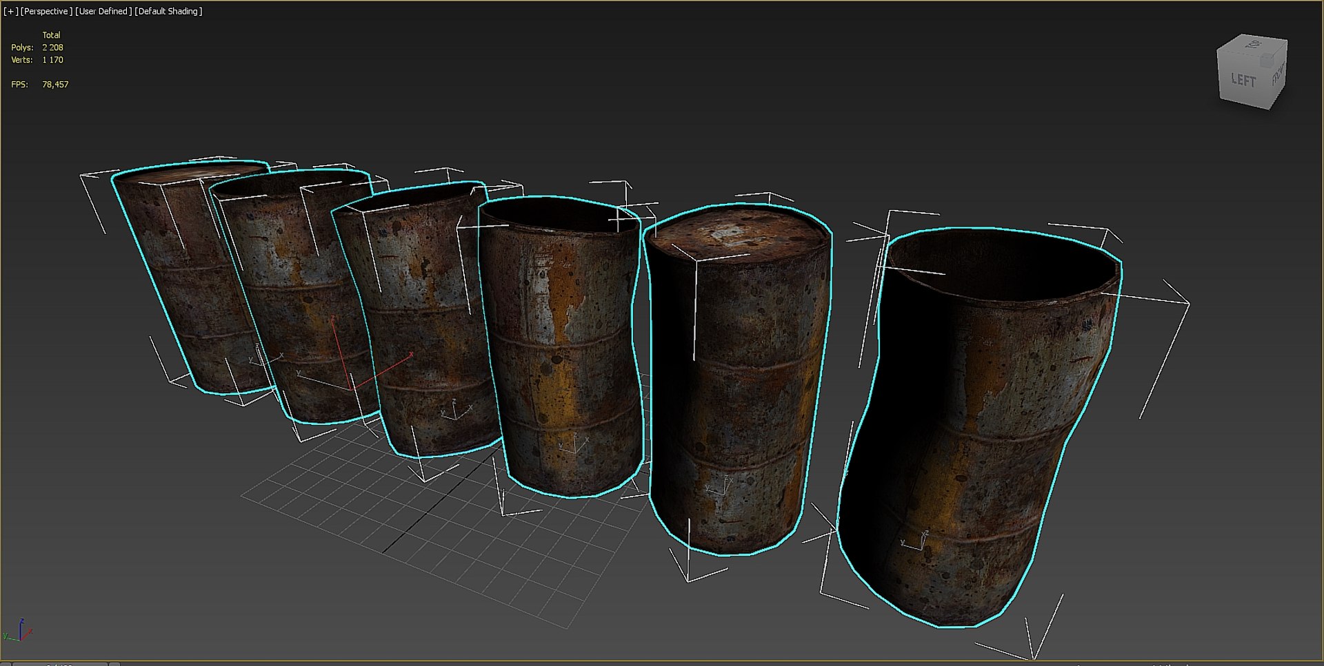 3D Barrels 01 - TurboSquid 1238250