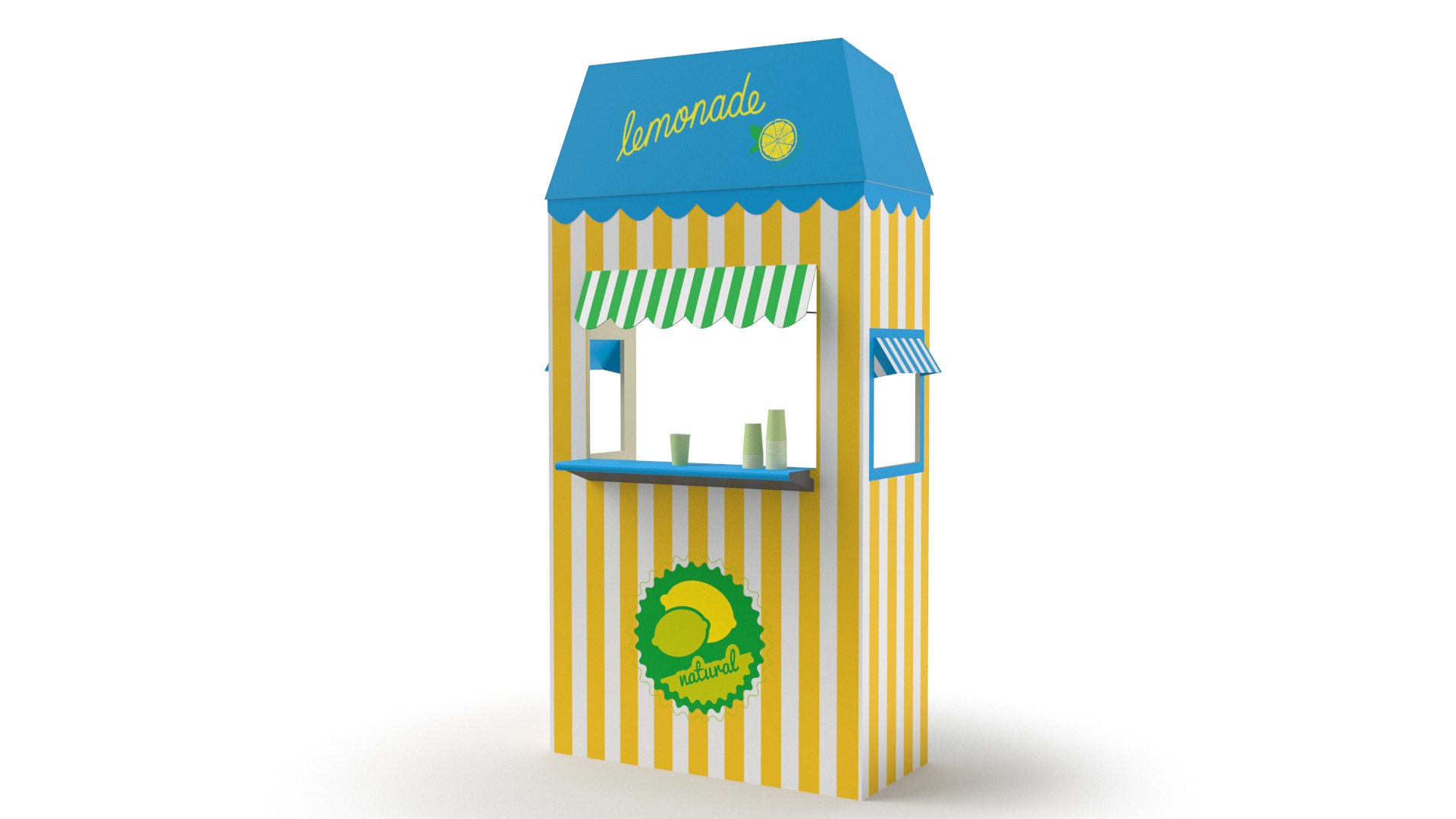 Lemonade juice booth model - TurboSquid 1445309