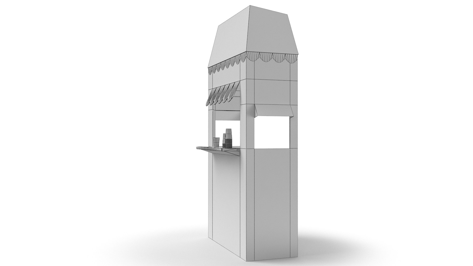 Lemonade Juice Booth Model - TurboSquid 1445309