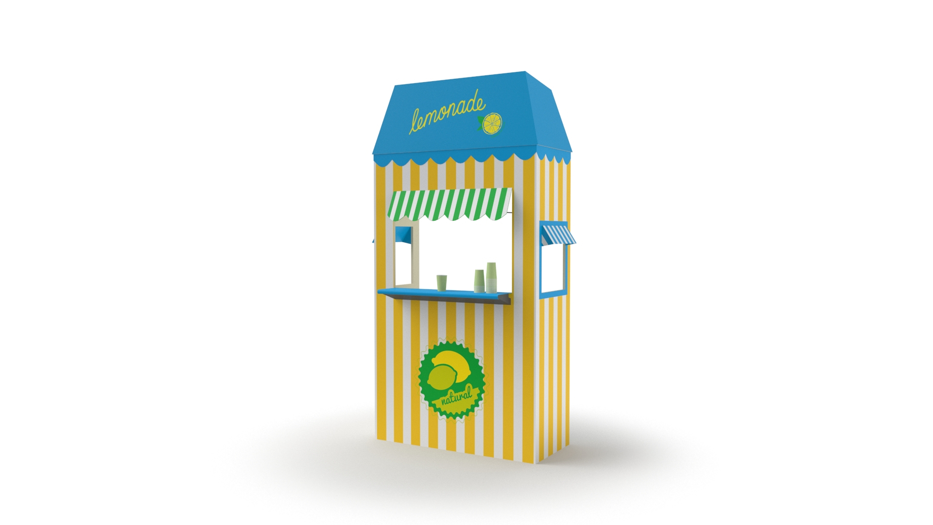 Lemonade Juice Booth Model - TurboSquid 1445309