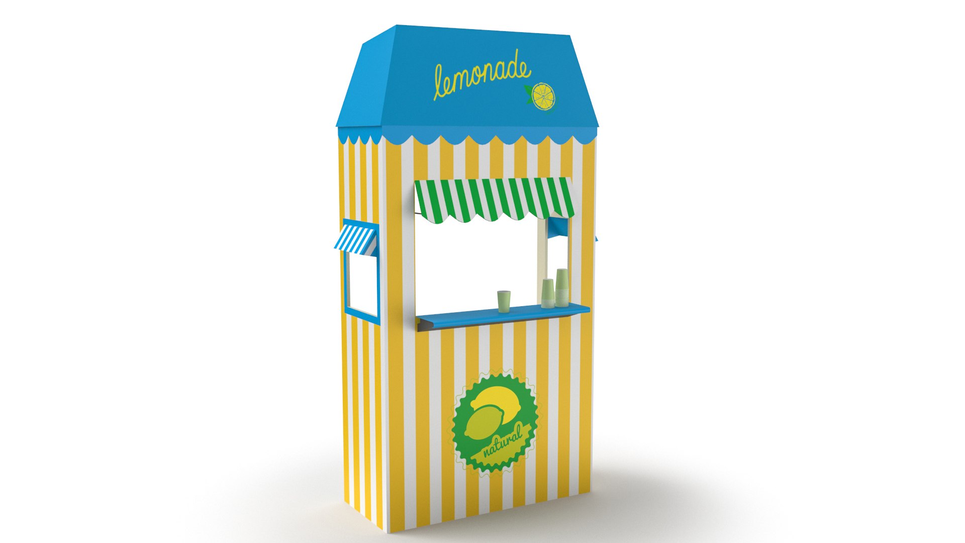 Lemonade Juice Booth Model - TurboSquid 1445309