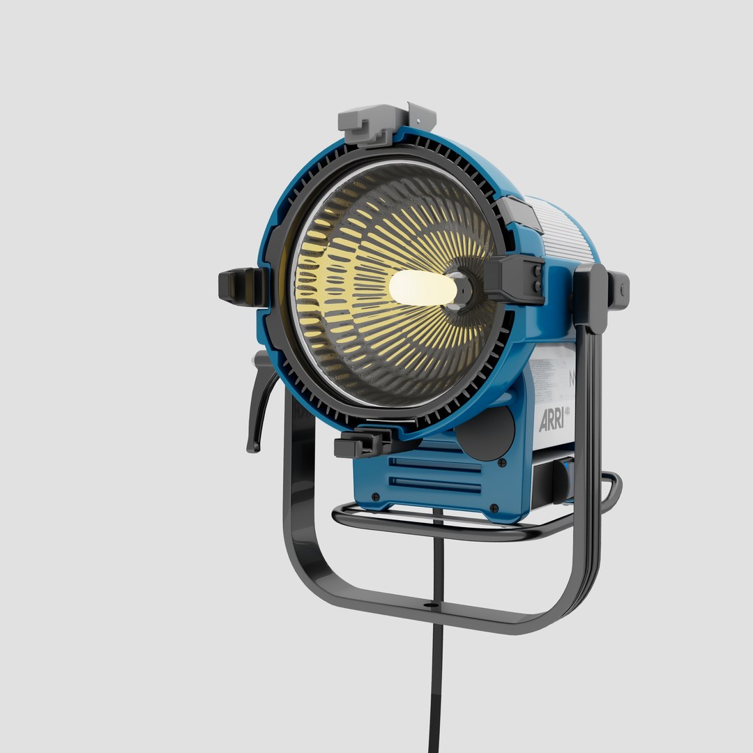 ARRI M8 HMI Lamp Head M-Series With Barndoors Light Fixture 3D ...