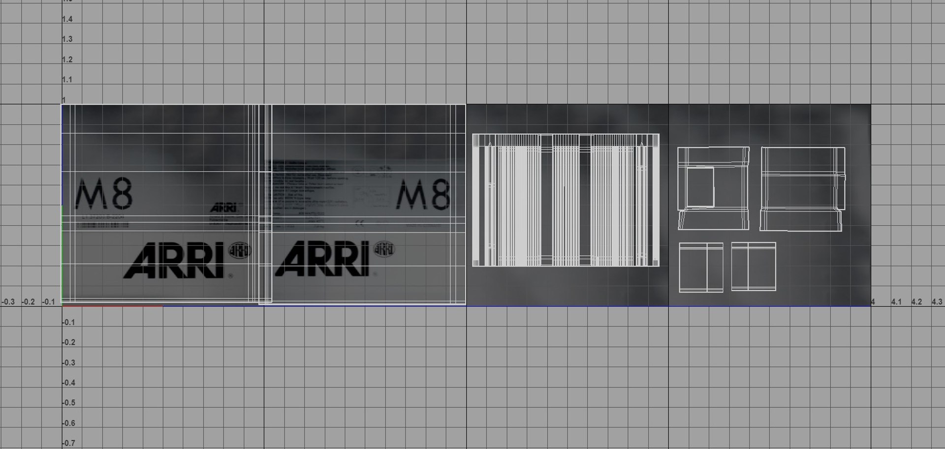 ARRI M8 HMI Lamp Head M-Series With Barndoors Light Fixture 3D ...