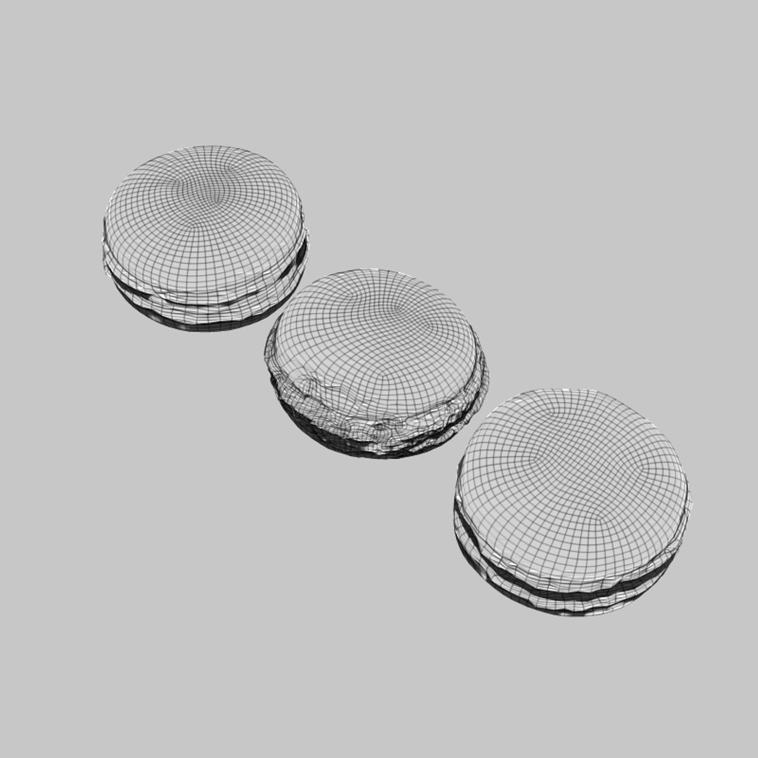 3 Macaron 3d Model