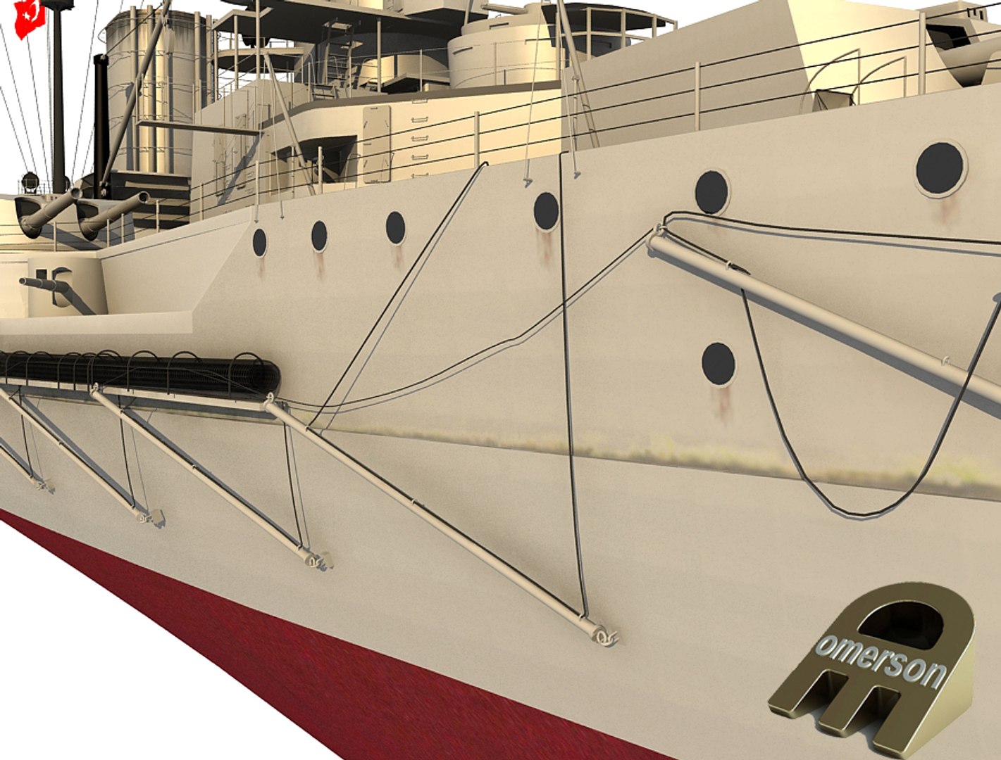 Moltke Class Ship Goeben 3D - TurboSquid 1314133