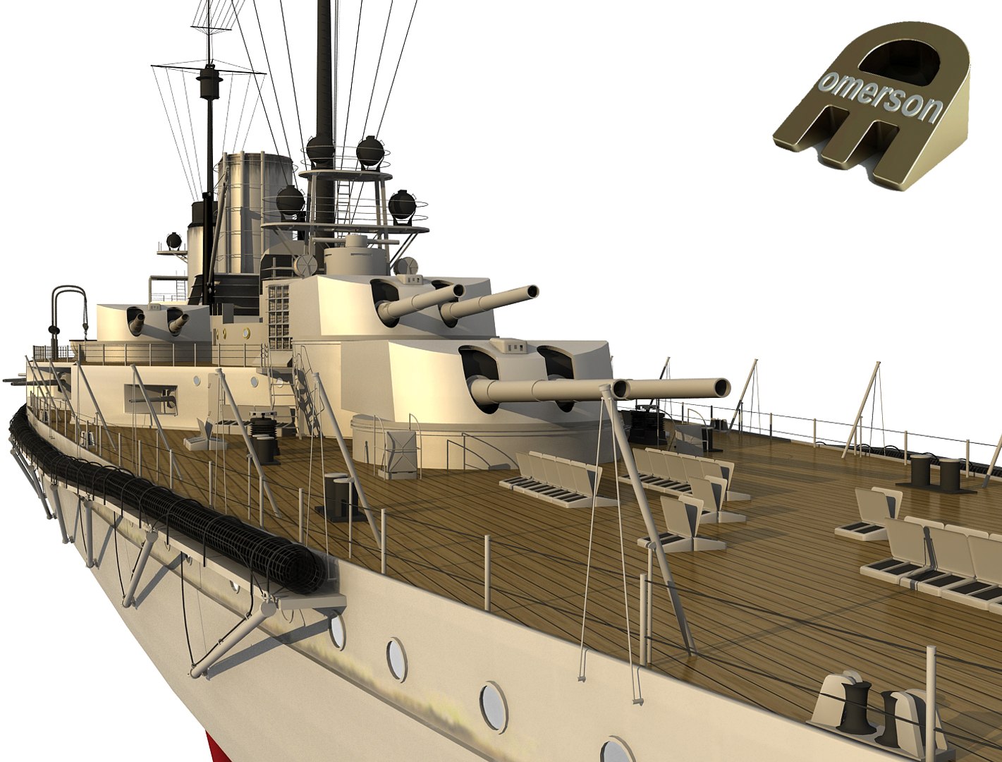 Moltke Class Ship Goeben 3D - TurboSquid 1314133