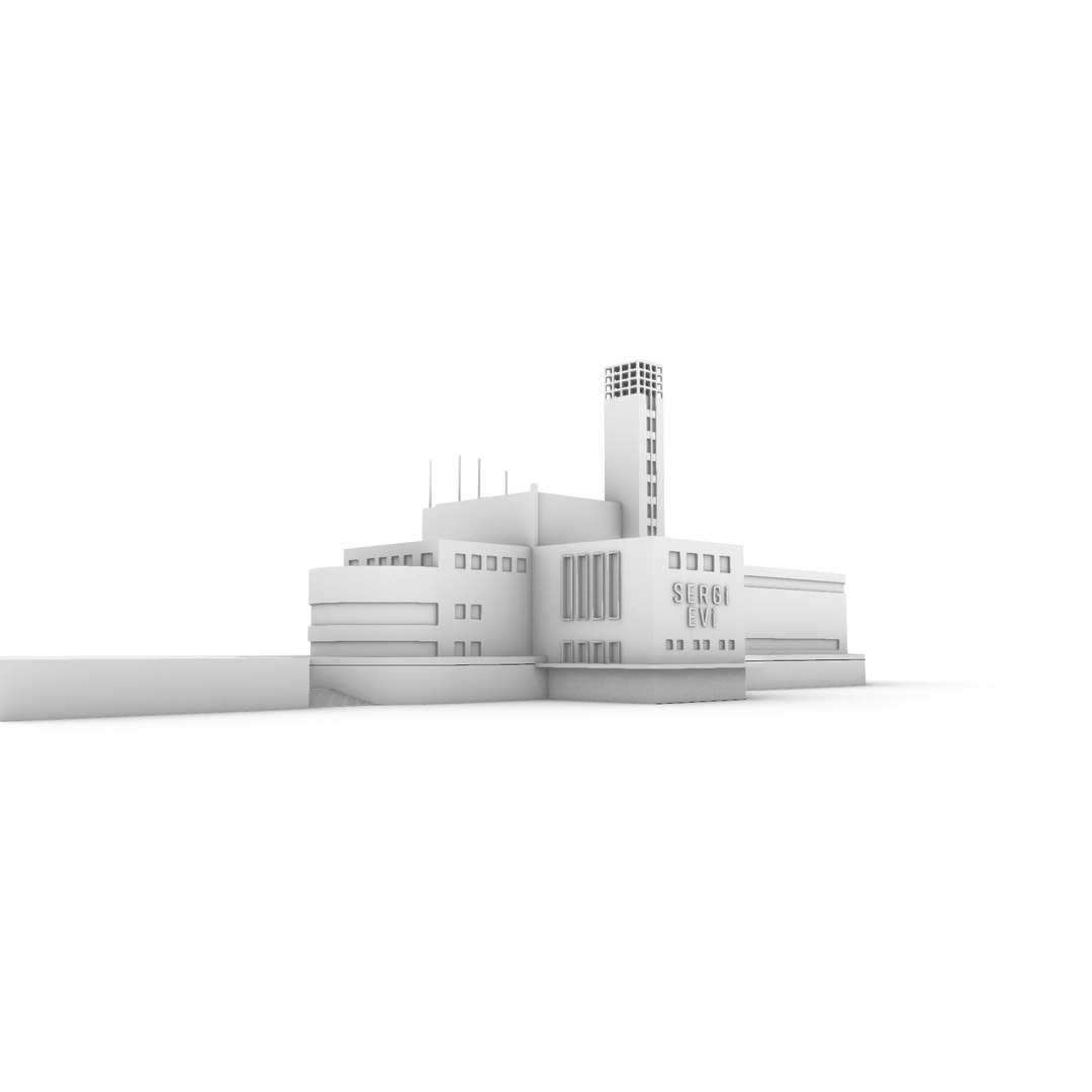 Sergi Evi - Sevki Balmumcu 3D Model - TurboSquid 2166297