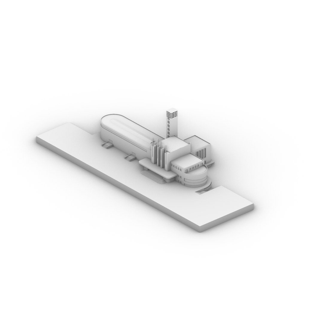 Sergi Evi - Sevki Balmumcu 3D Model - TurboSquid 2166297