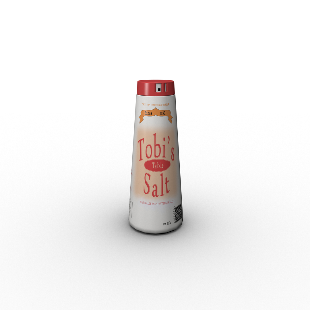 Obj Plastic Salt Shaker