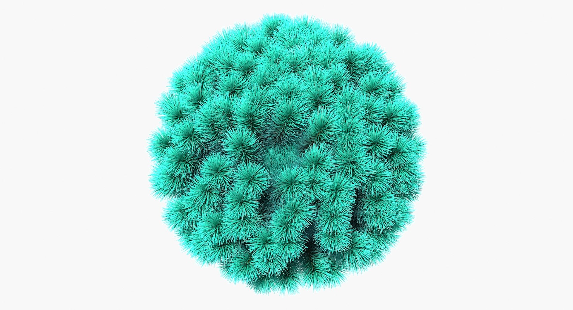 Needles green blue model - TurboSquid 1338737