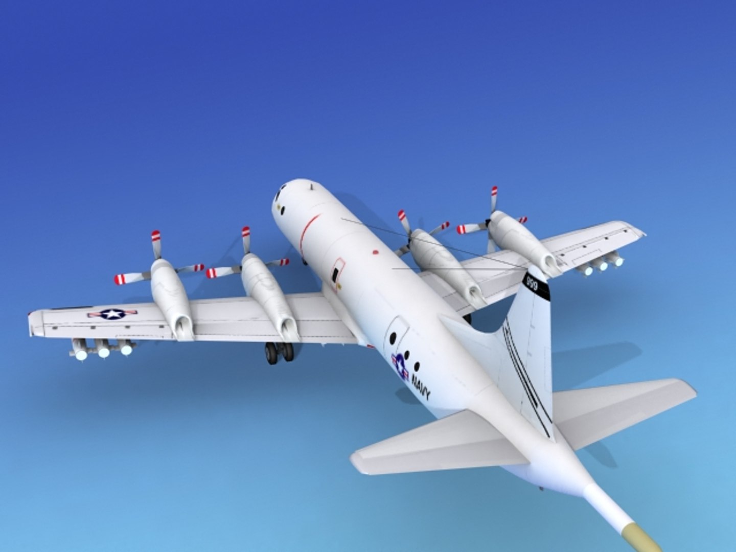 Orion Lockheed P-3 Navy 3d Model