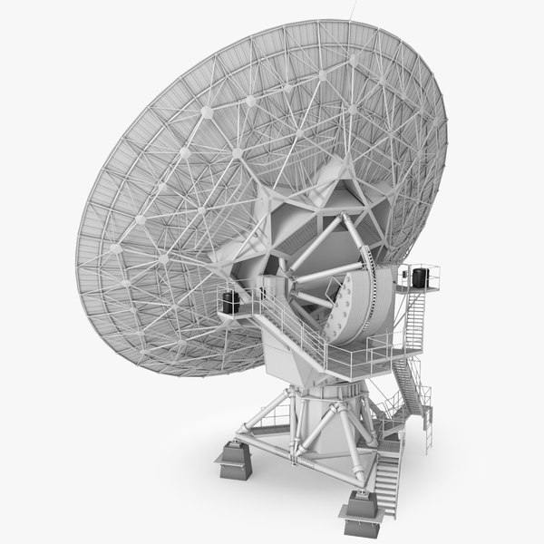 3d model of vla radio telescope
