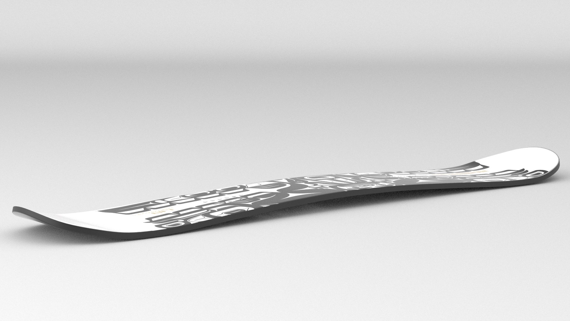 3D Model Snowboard Lib Tech Son Of Birdman White 2025 - TurboSquid 2334231