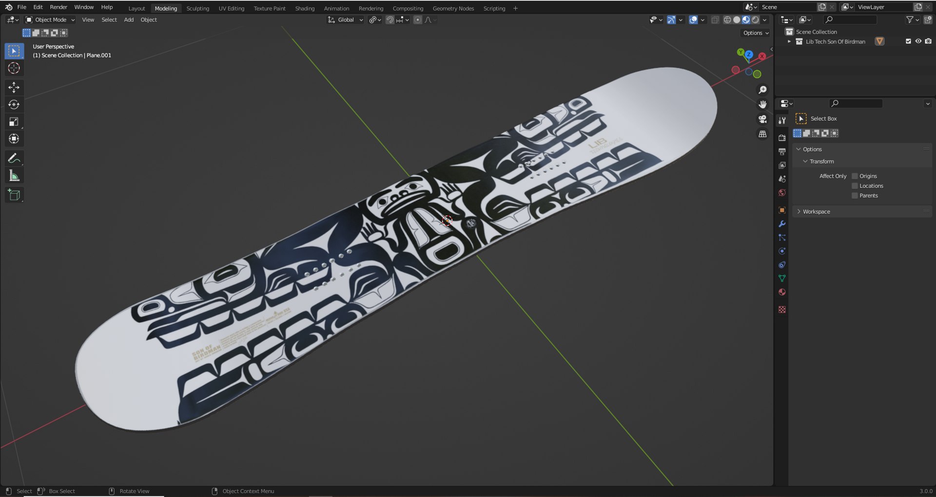 3D Model Snowboard Lib Tech Son Of Birdman White 2025 - TurboSquid 2334231