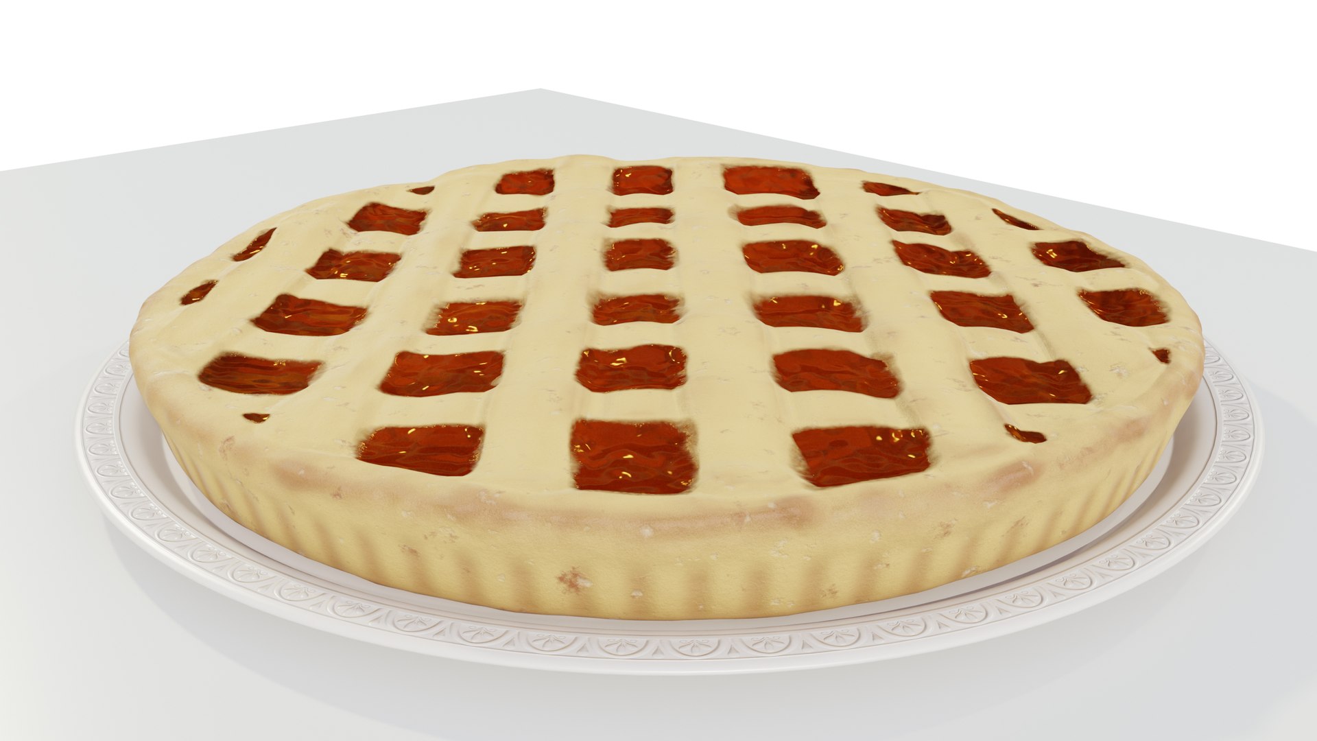 3D Jam Tart Model - TurboSquid 2041434