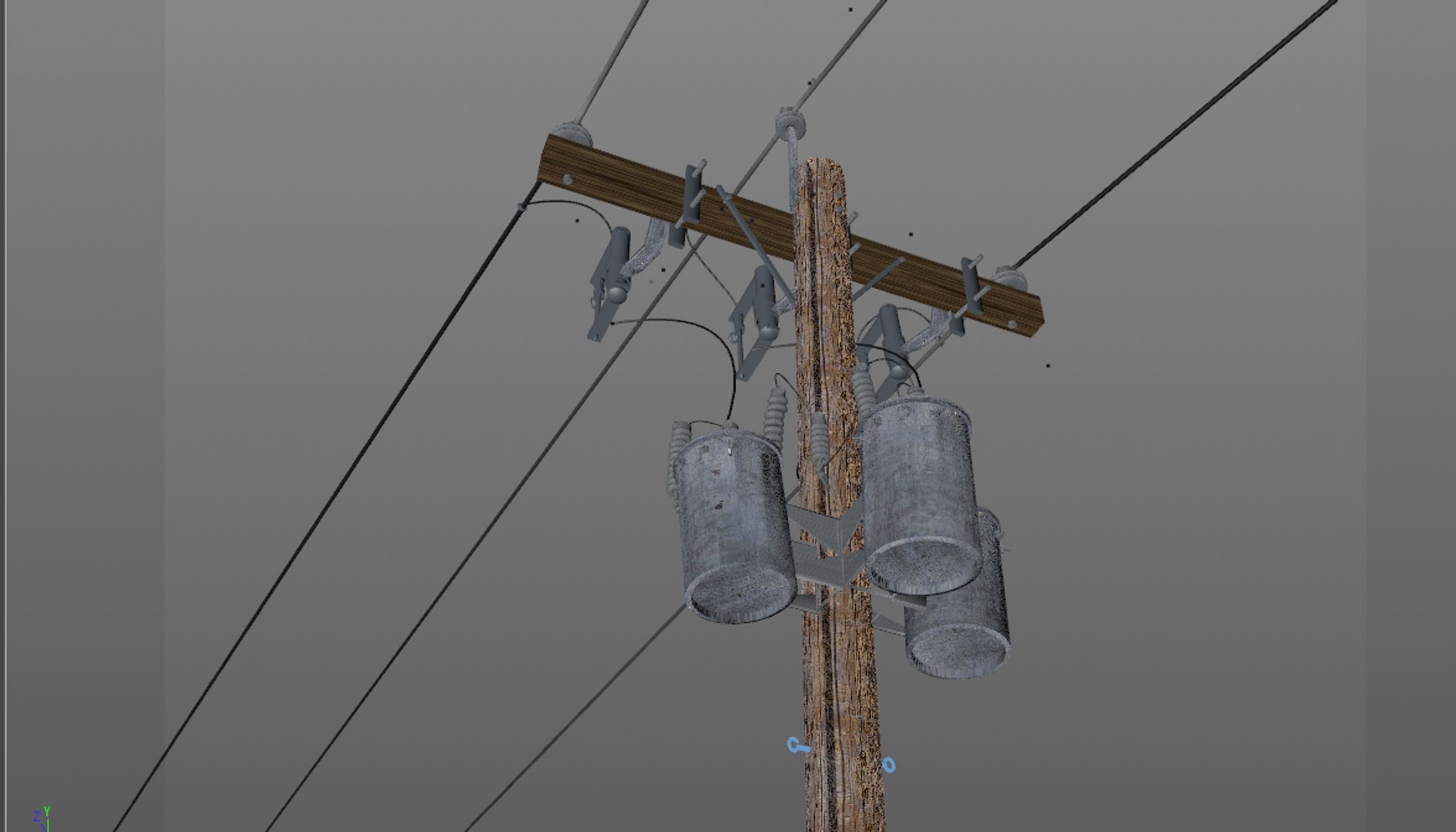 Hydro Pole 3D - TurboSquid 1417118