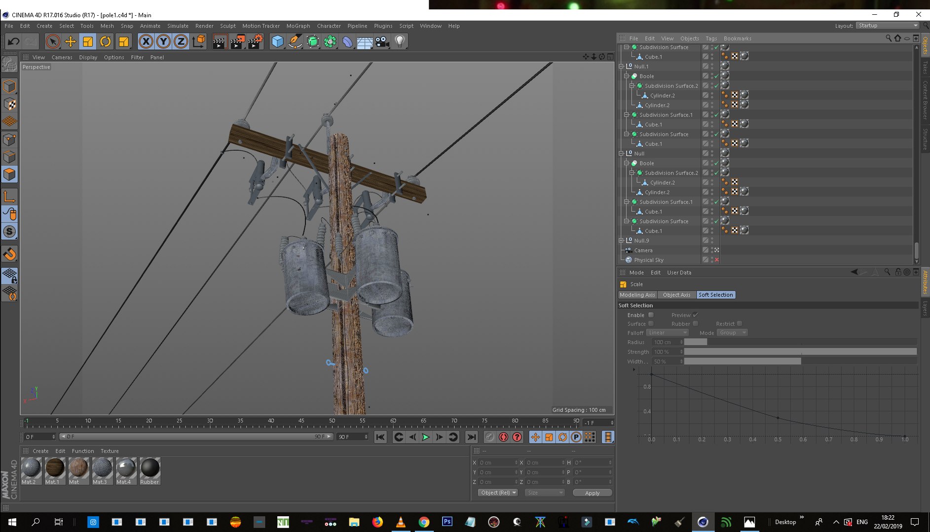 Hydro Pole 3D - TurboSquid 1417118