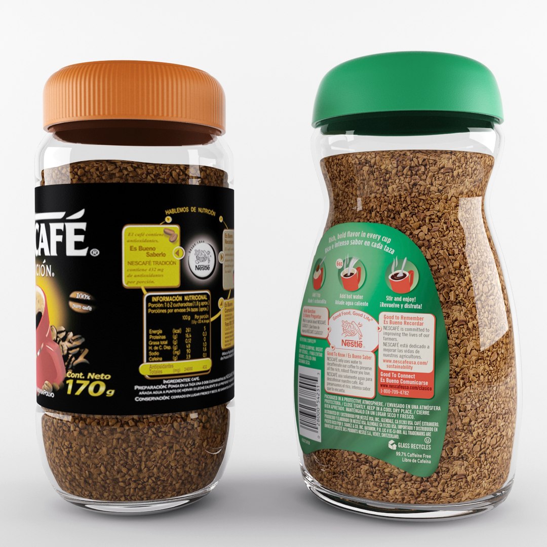 3d Model Coffee Nescafe