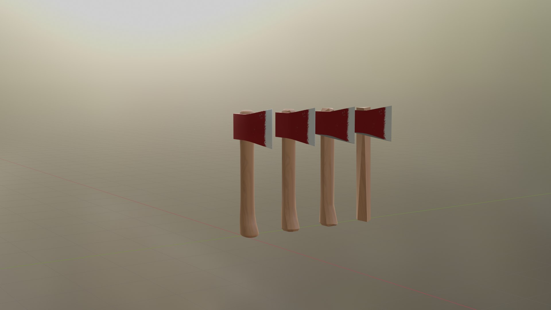 3D Axe And Tree Game Assets - TurboSquid 2032803