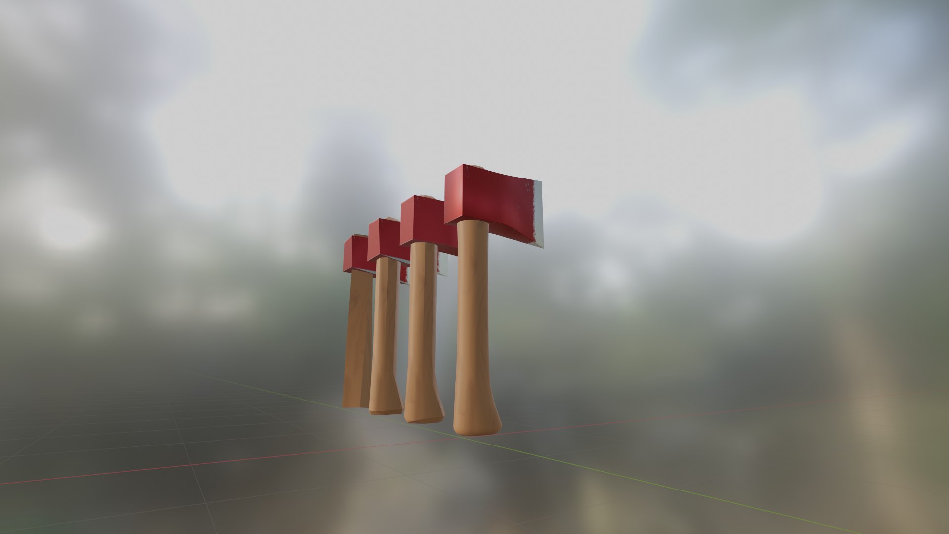 3D Axe And Tree Game Assets - TurboSquid 2032803