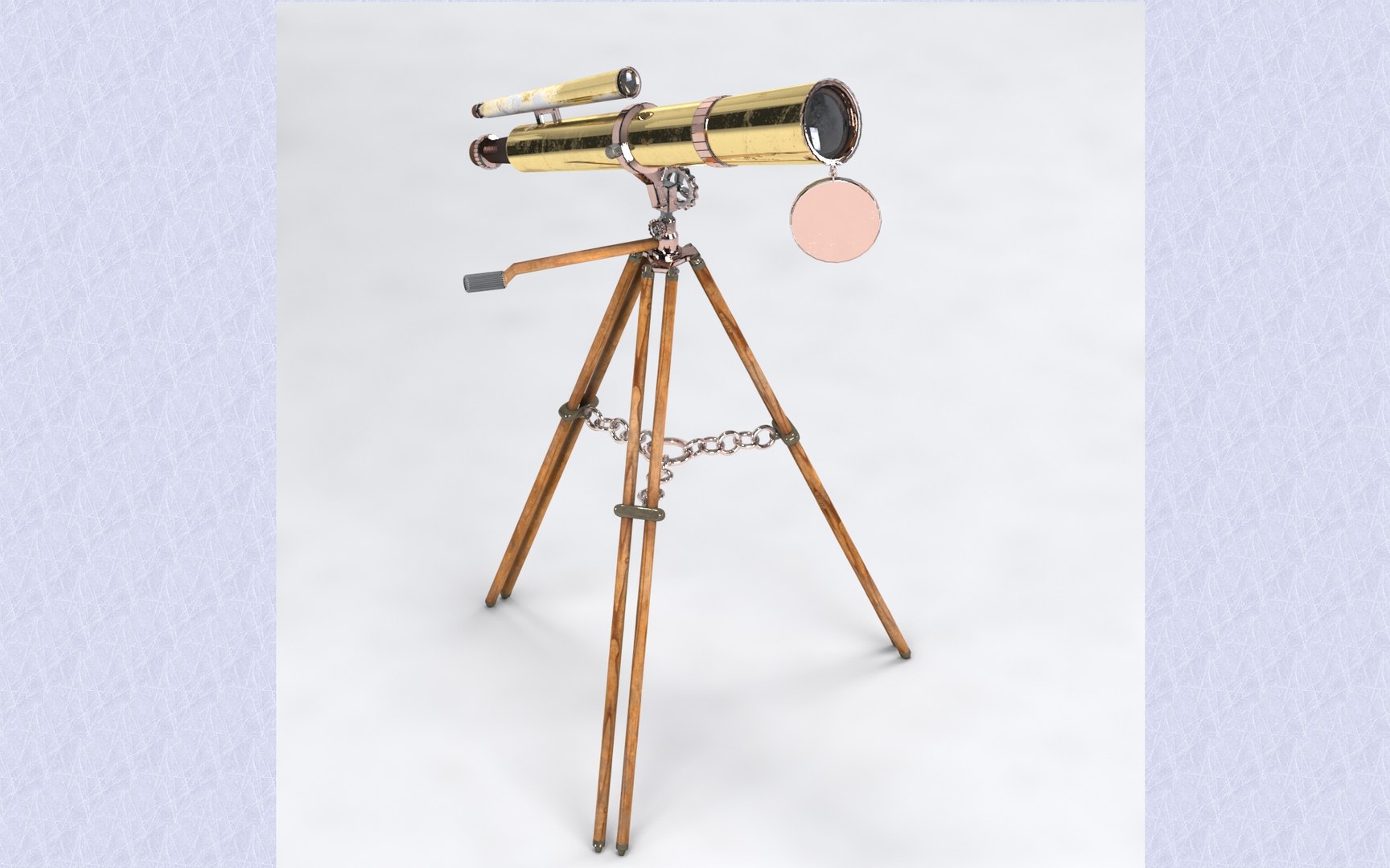 3D Ancient Telescope - TurboSquid 1903107