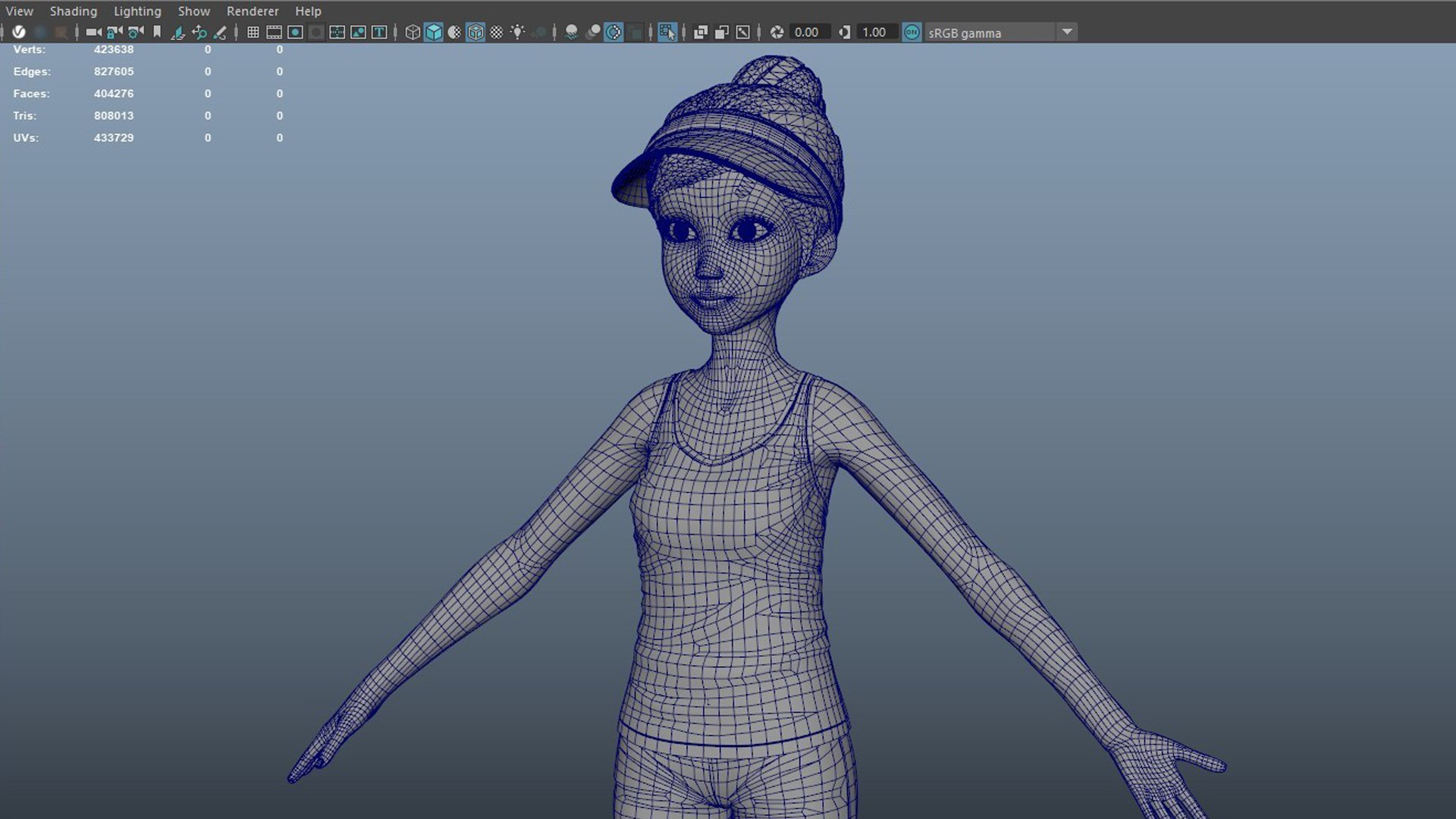 Cartoon girl model - TurboSquid 2101859
