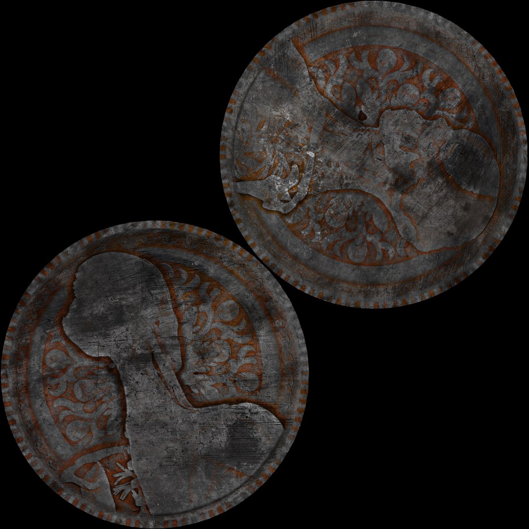 3D Coin Anatomy Rusty - TurboSquid 1236821