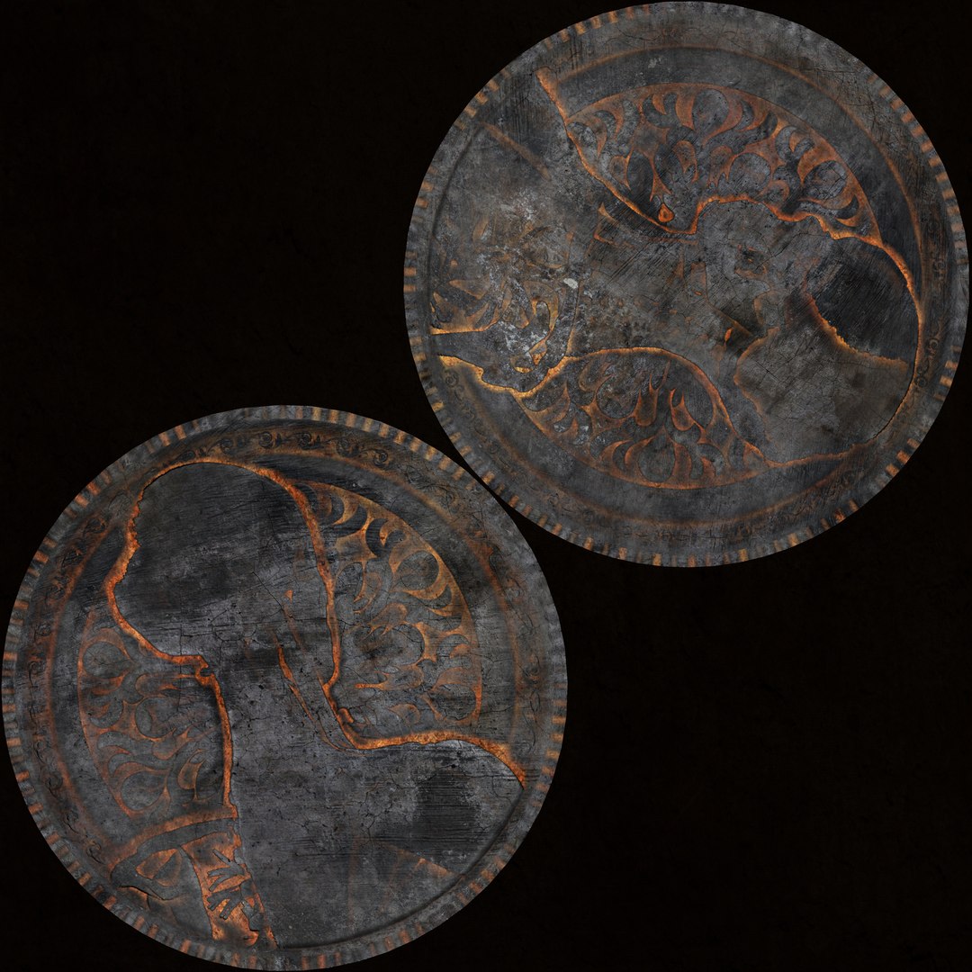 3D Coin Anatomy Rusty - TurboSquid 1236821