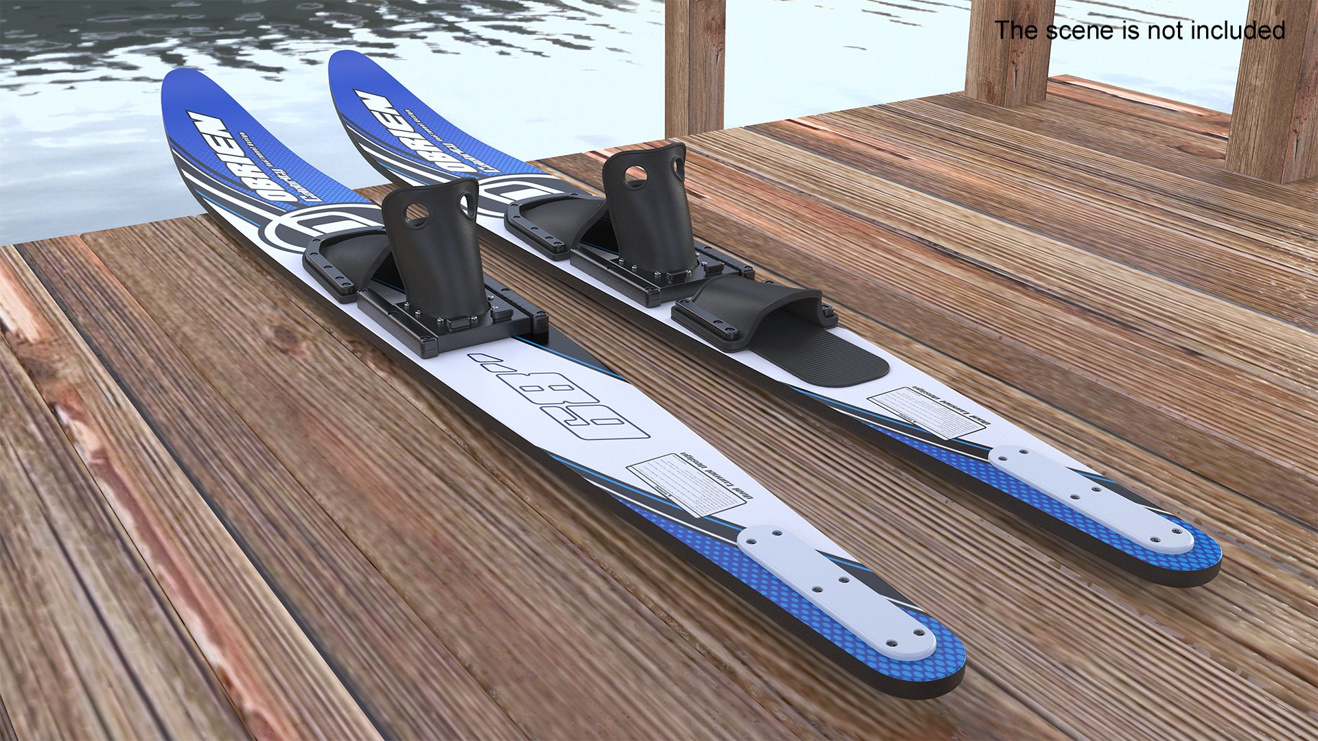 3D Waterskis Obrien Blue - TurboSquid 2198753