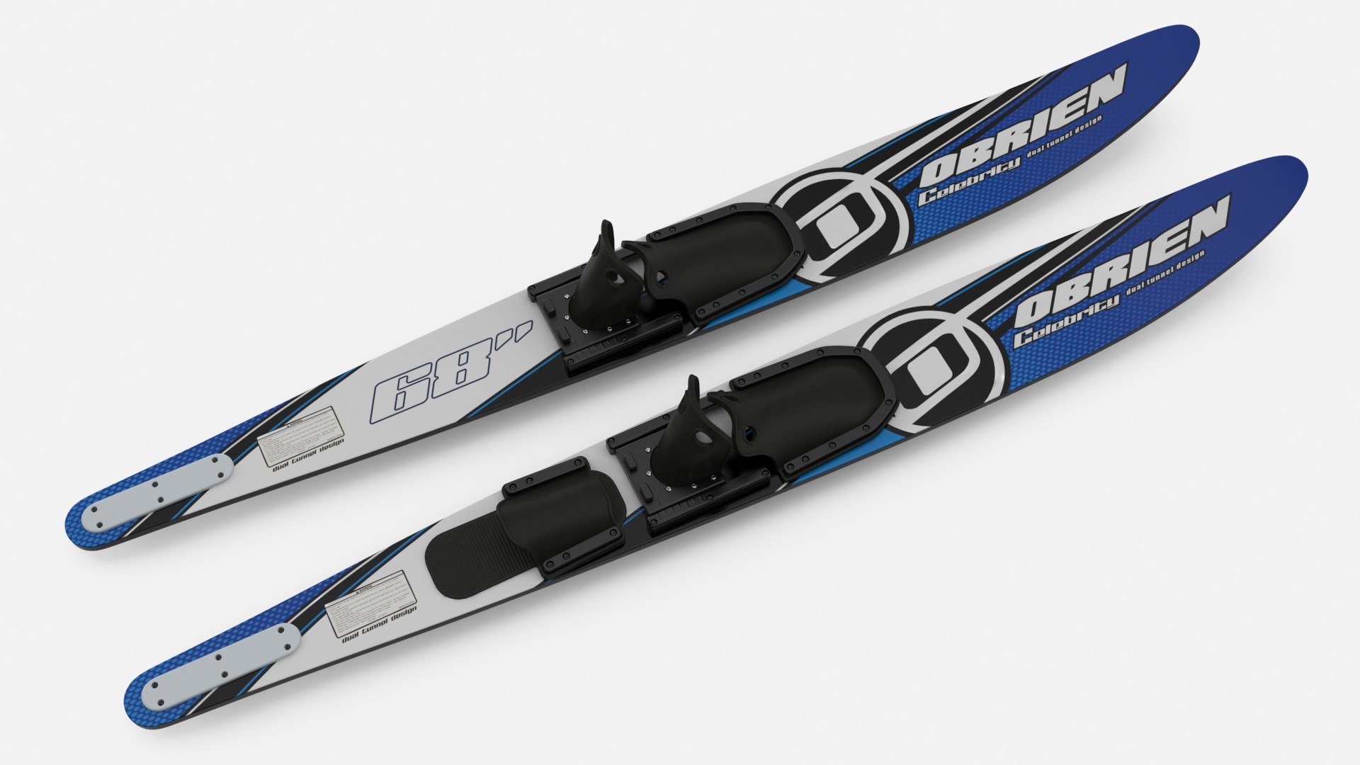3D Waterskis Obrien Blue - TurboSquid 2198753
