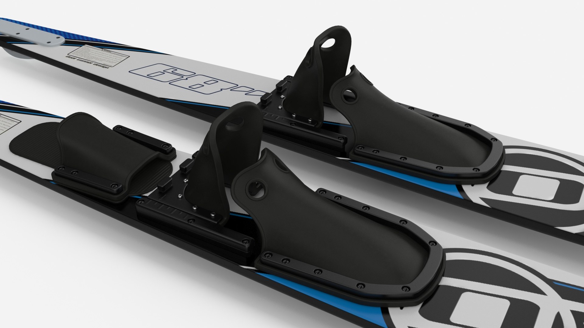 3D Waterskis Obrien Blue - TurboSquid 2198753