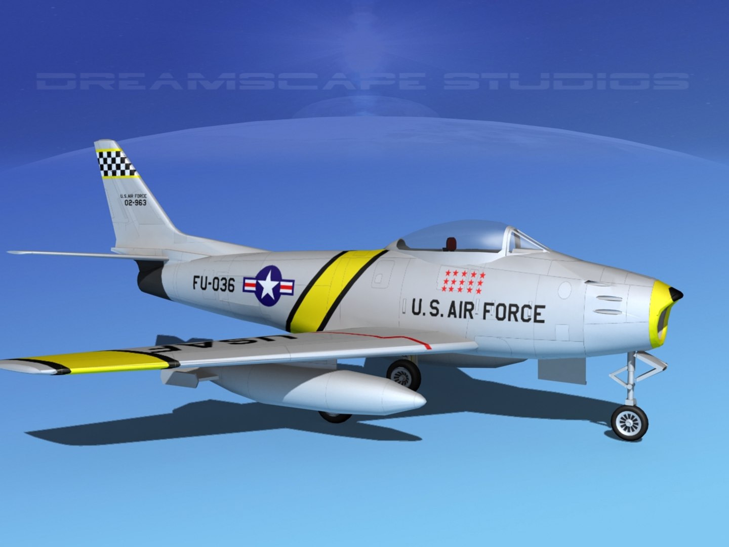 3d Model North American F-86 Sabre