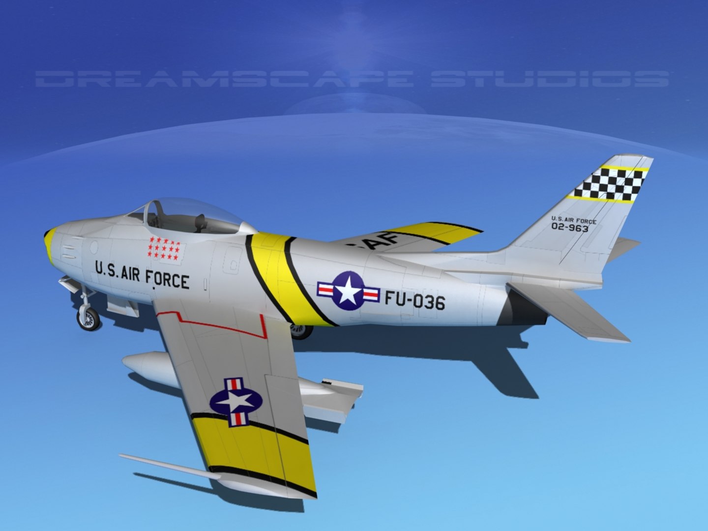 3d Model North American F-86 Sabre