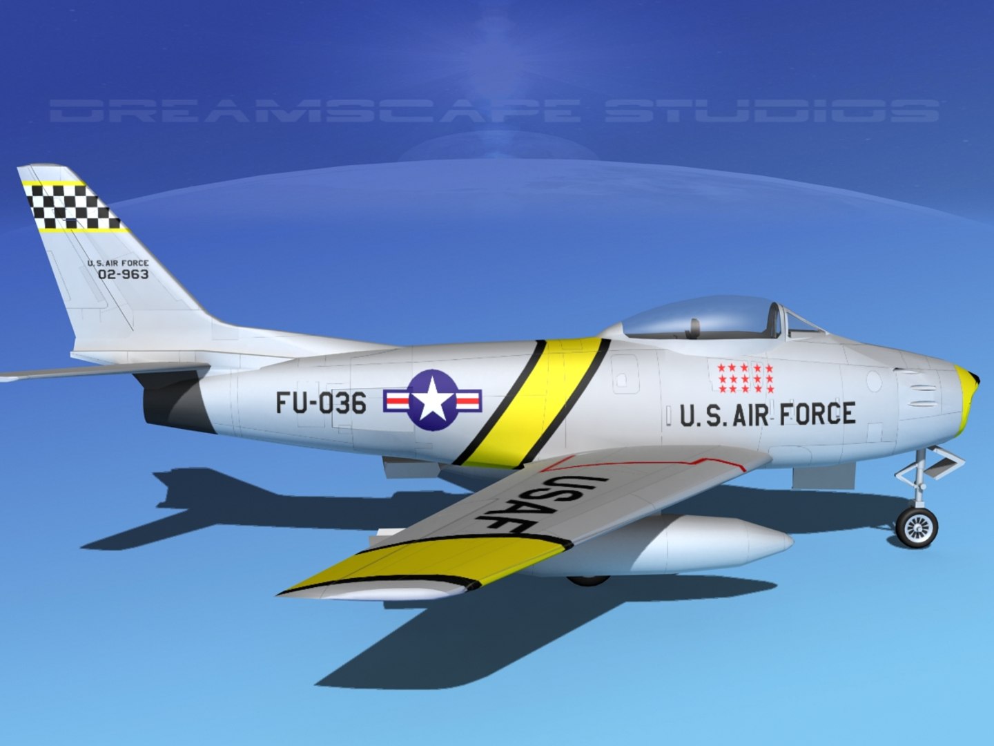 3d Model North American F-86 Sabre