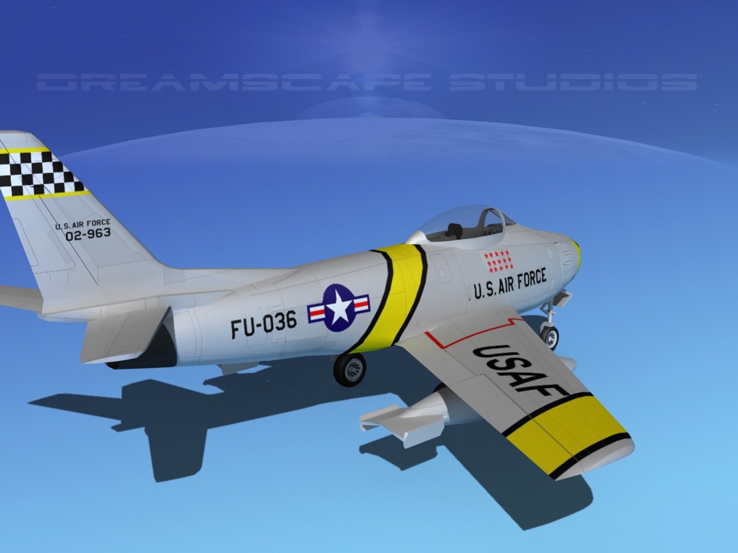 3d Model North American F-86 Sabre