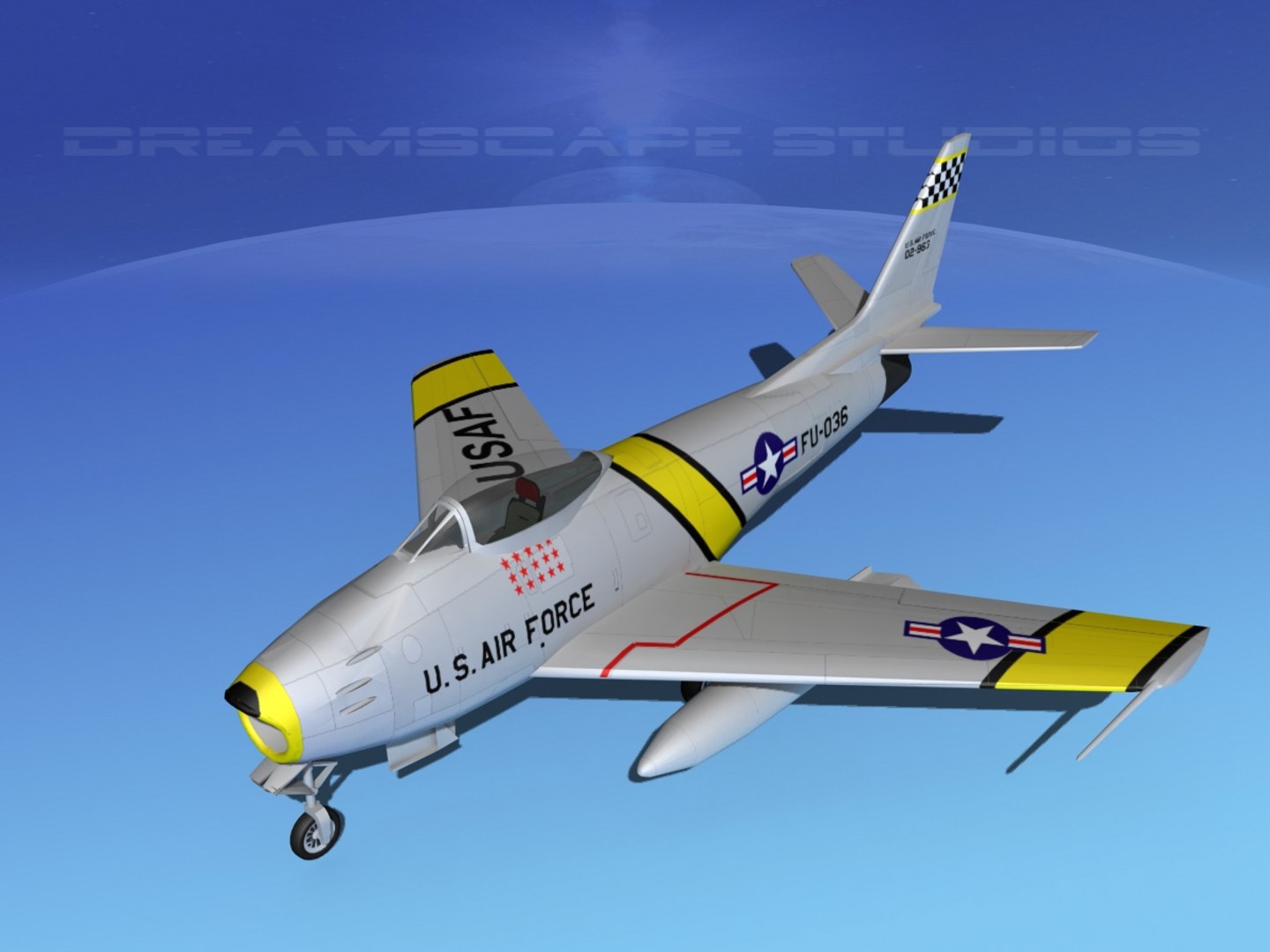 3d Model North American F-86 Sabre