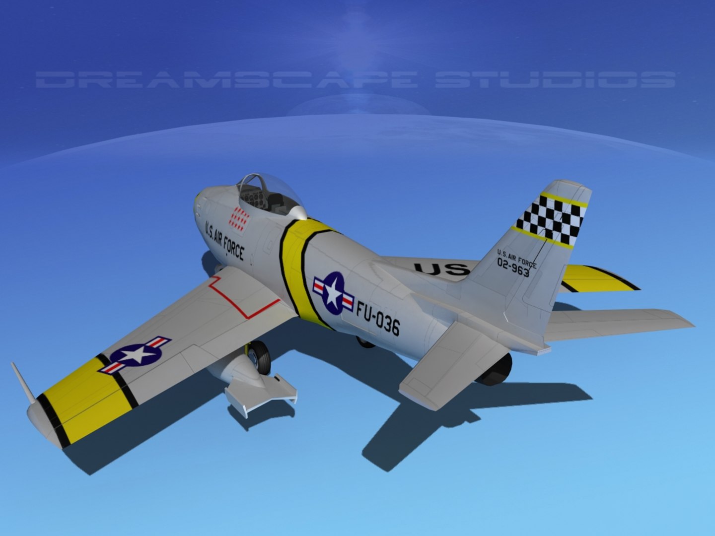 3d Model North American F-86 Sabre