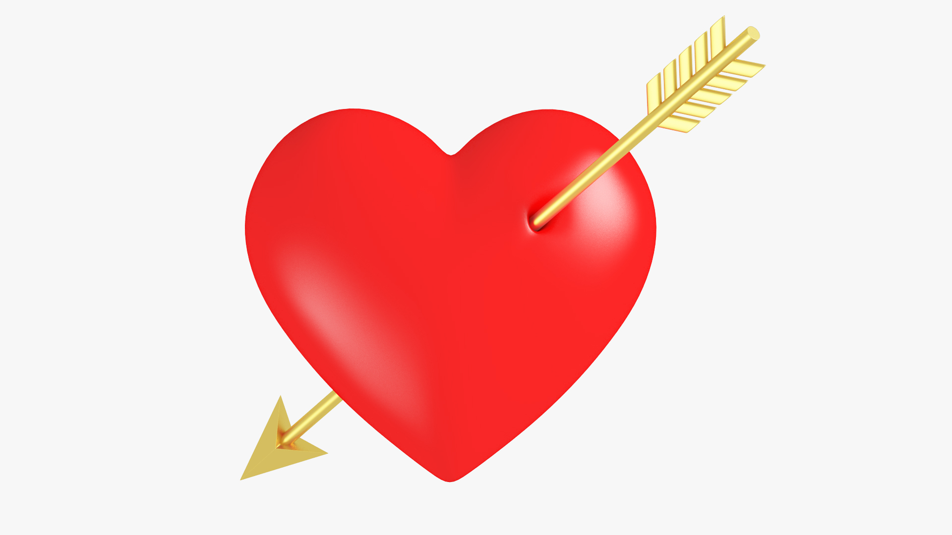 Heart With Arrow Model - TurboSquid 1715777
