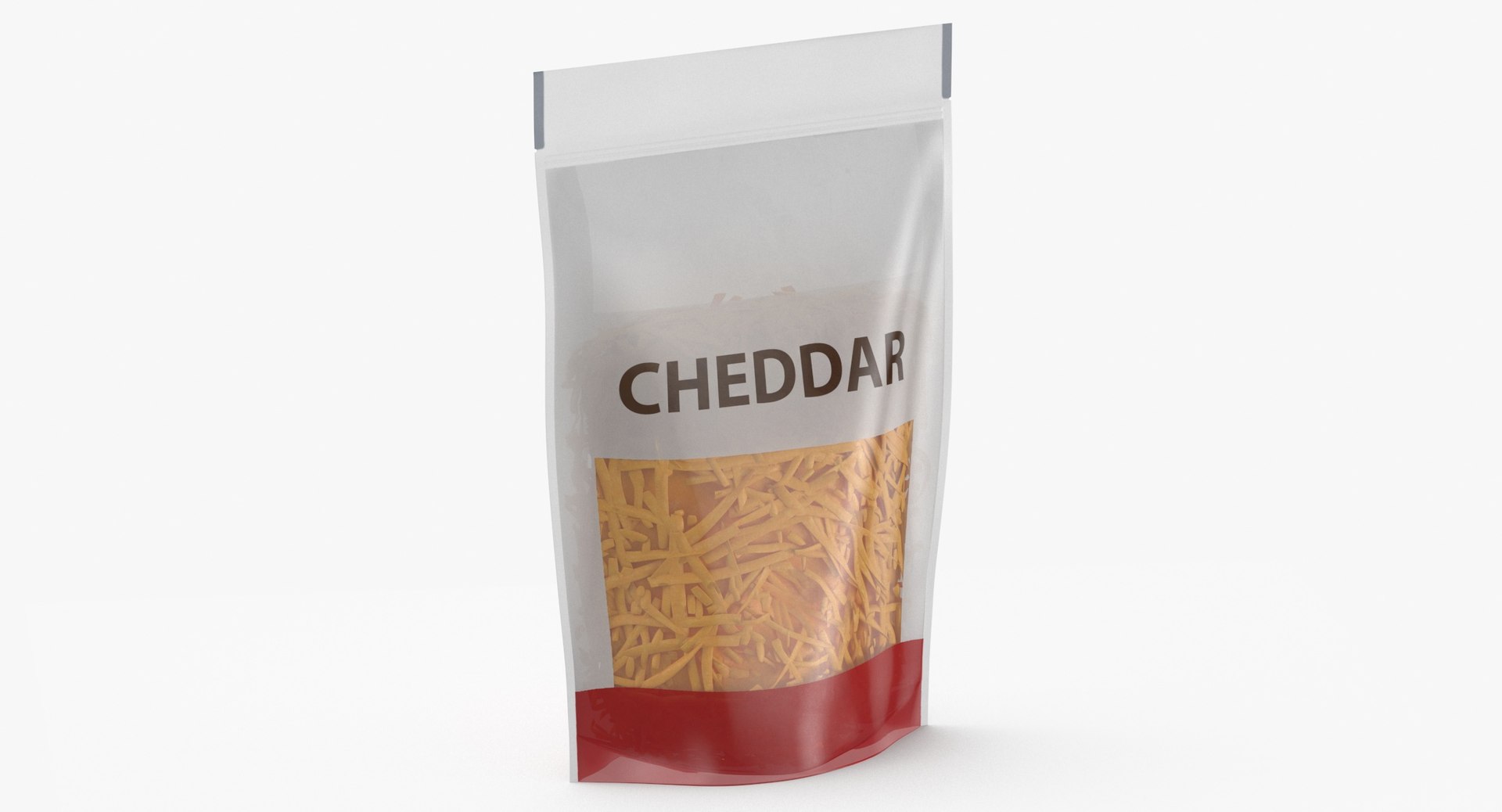 Shredded Cheese Pouch 01 Blank and Generic Label 3D model - TurboSquid ...