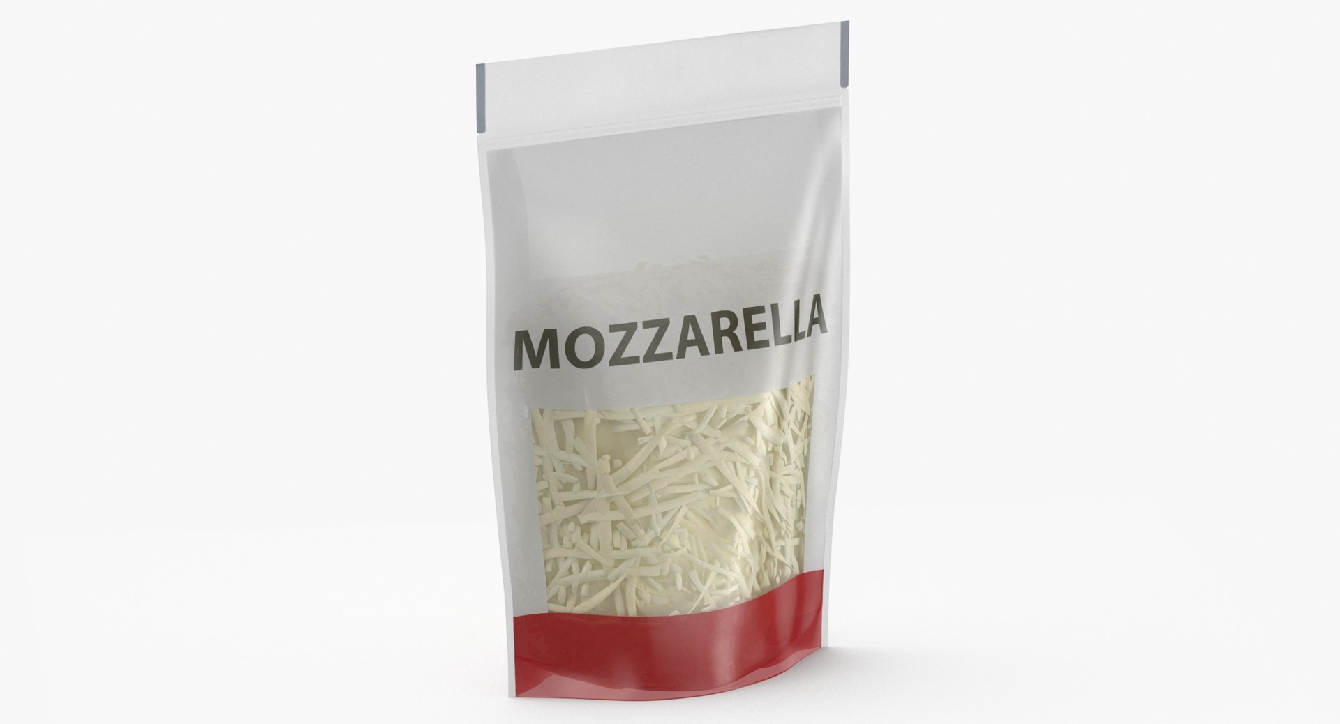 Shredded Cheese Pouch 01 Blank and Generic Label 3D model - TurboSquid ...