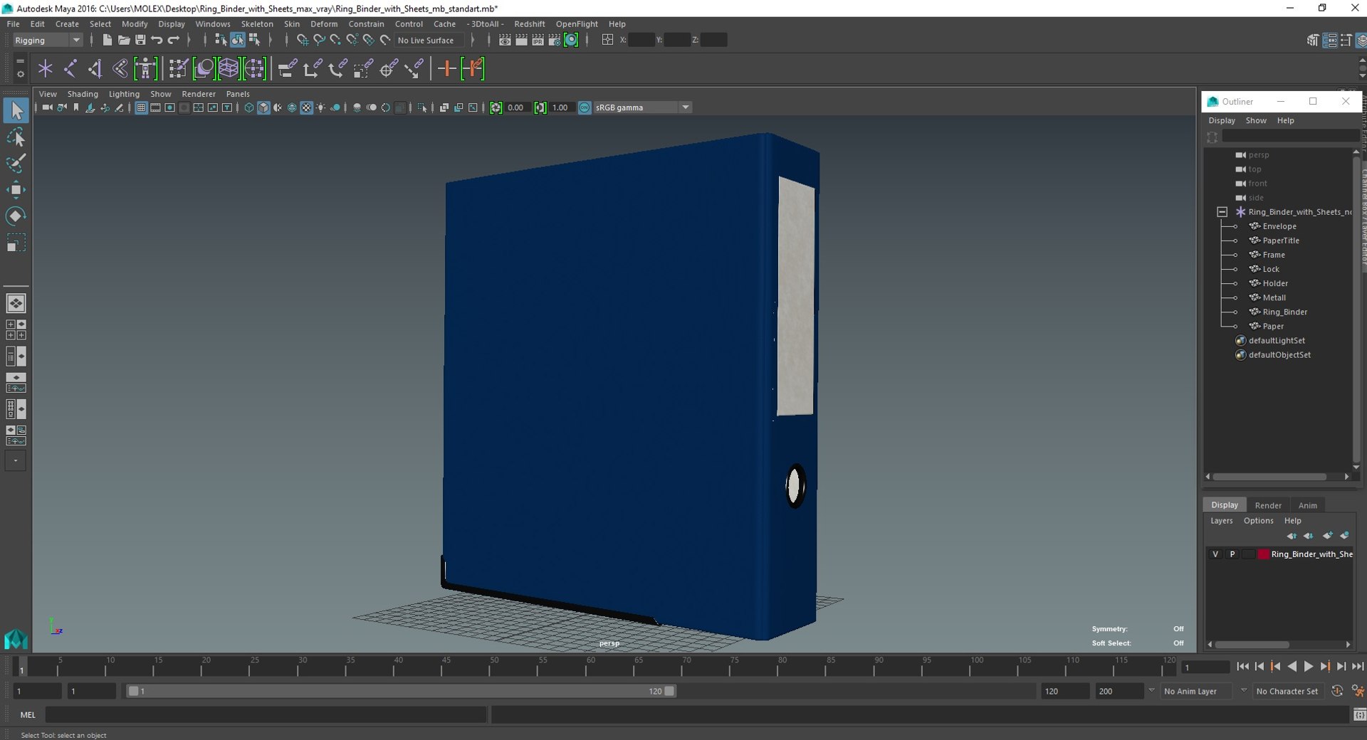 Ring Binder With Sheets 3D Model - TurboSquid 2108934