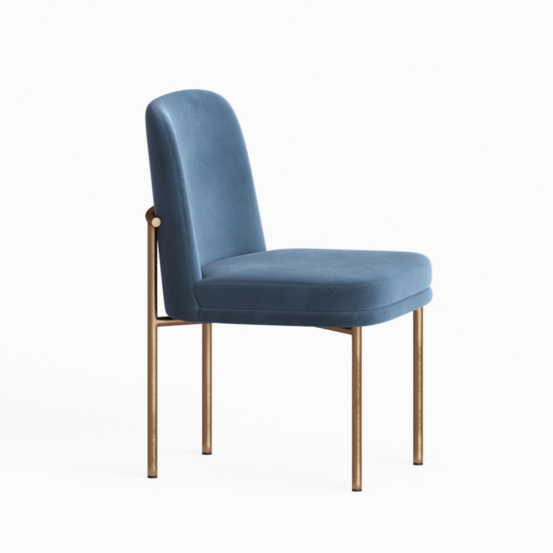 Westelm jack metal frame 3D model - TurboSquid 1624261