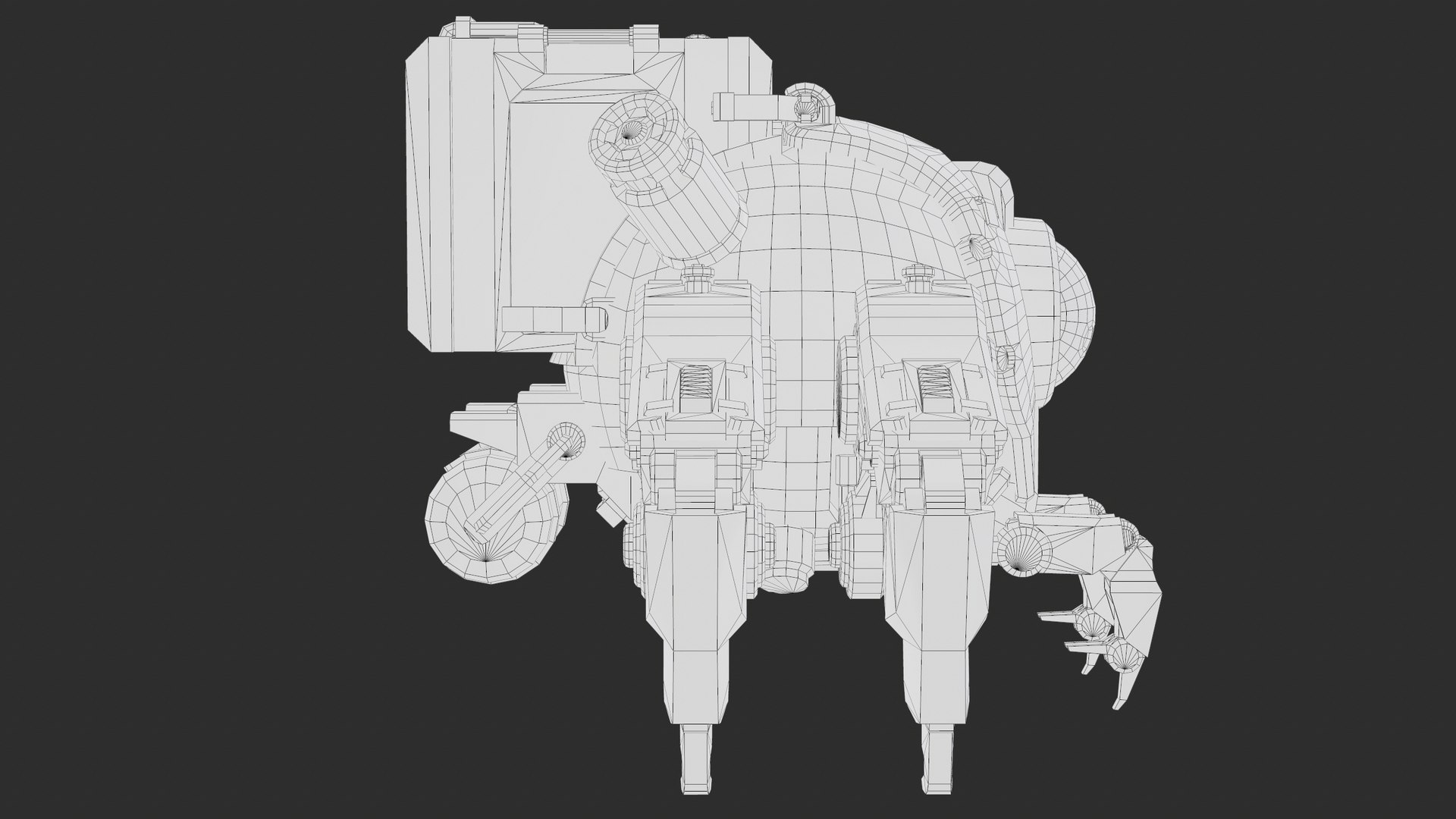 3D Sci-Fi Walker Robot Lowpoly PBR model - TurboSquid 1756606