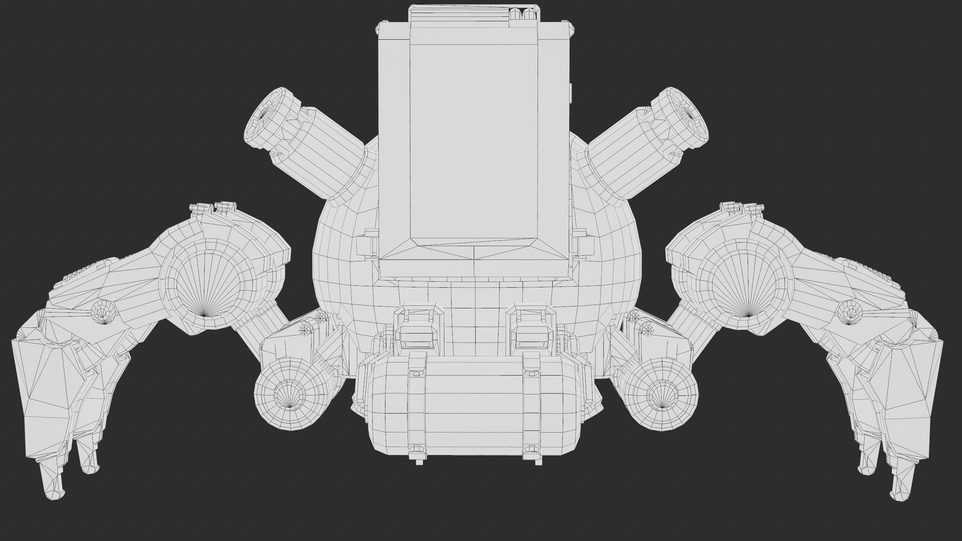 3D Sci-Fi Walker Robot Lowpoly PBR Model - TurboSquid 1756606