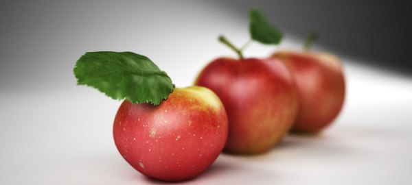 max realistic apple fruit