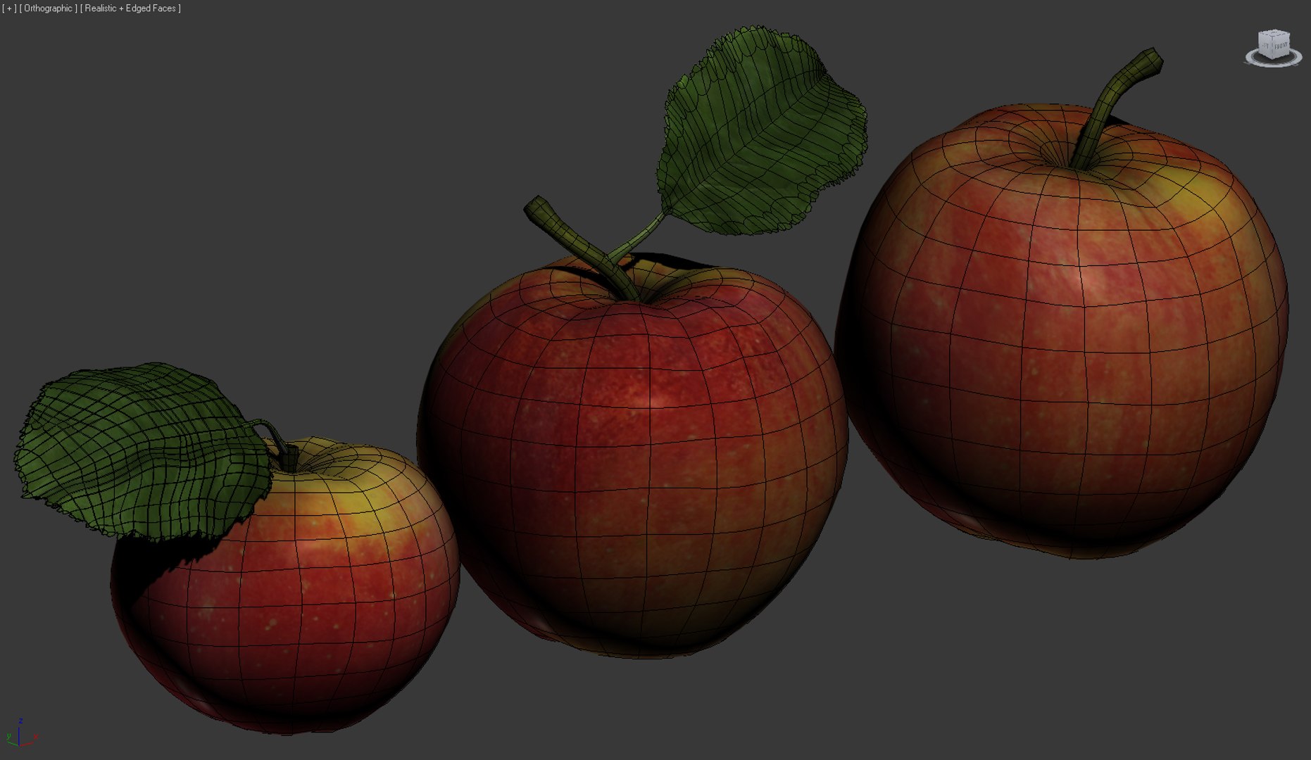 max realistic apple fruit