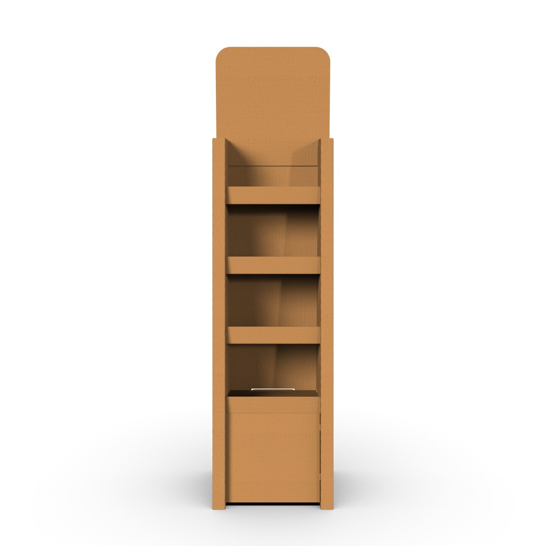 Point Of Sale Cardboard Display Stand 3D Model - TurboSquid 2315369