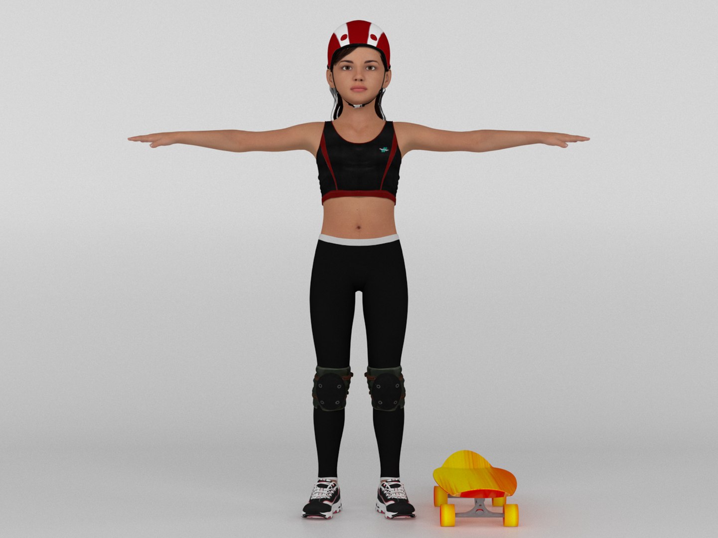 Skater Girl model - TurboSquid 1762995